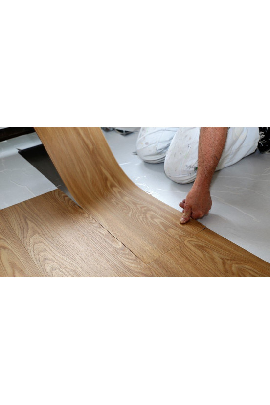Lijm PVC leggen rechte plank/tegel (incl. 2-3mm egaliseren)